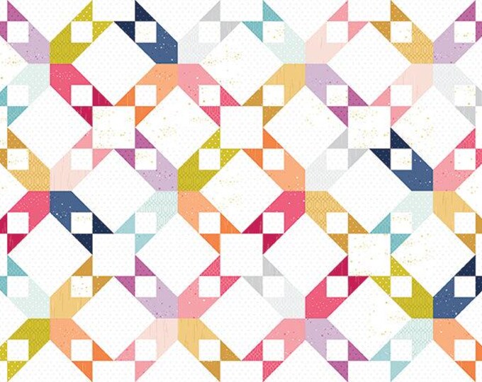 Starlet Cheater Print - Multi - Essence by Fran Gulick for Riley Blake ...