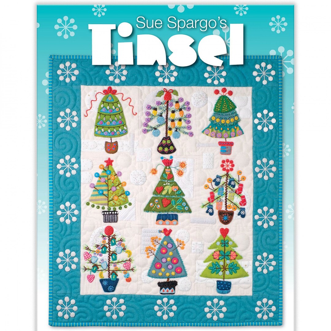 Tinsel Quilt Wall Hanging Pattern Book by Sue Spargo Folk-art Quilts ...
