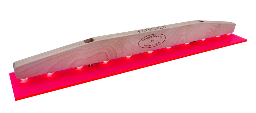 24 Inch PINK Edge Quilter's Slidelock - Quilting Cutting Tool That ...