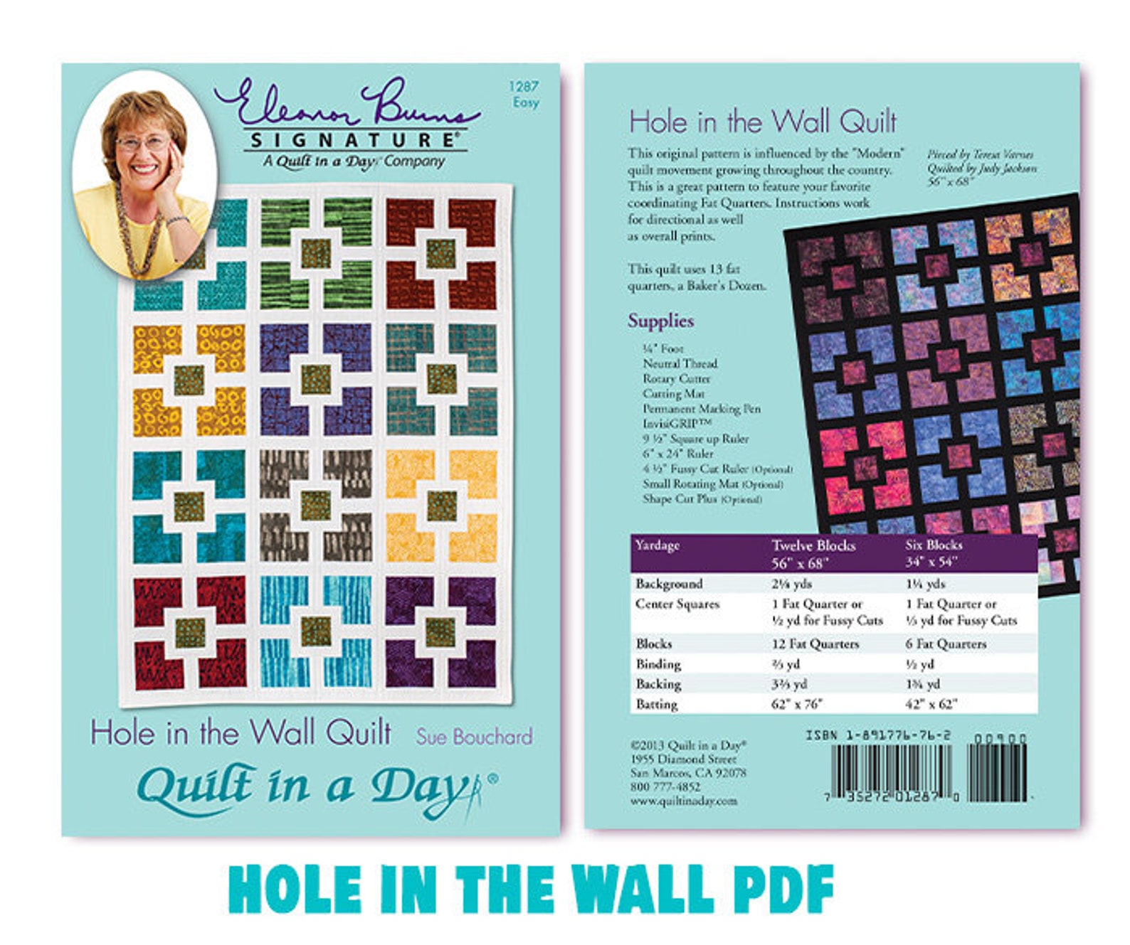 Download Now Print From Home Hole in the Wall Quilt Pattern | Etsy