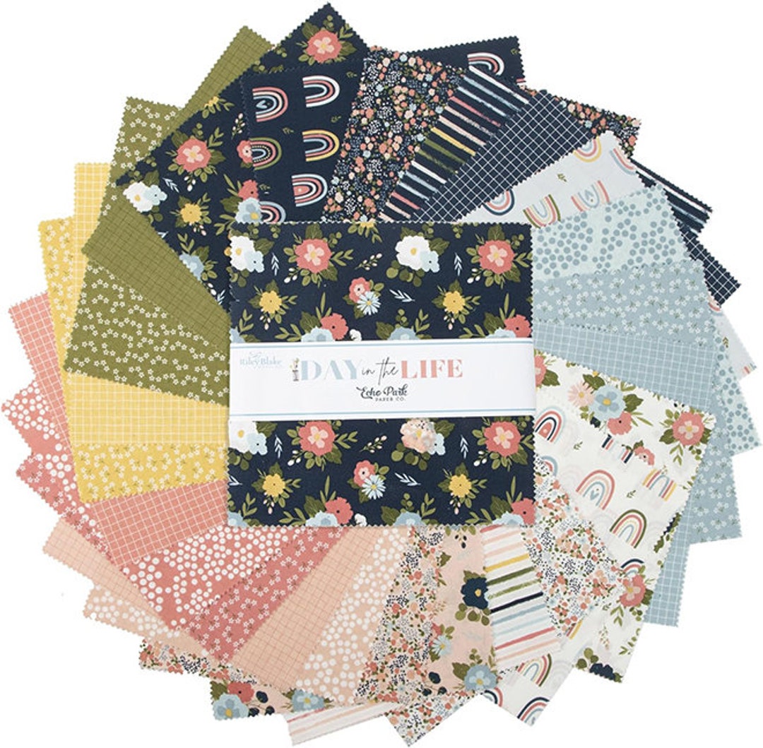 Riley Blake - Day in the Life - 10 in Stacker, 2.5 Rolie Polie, 5 in ...