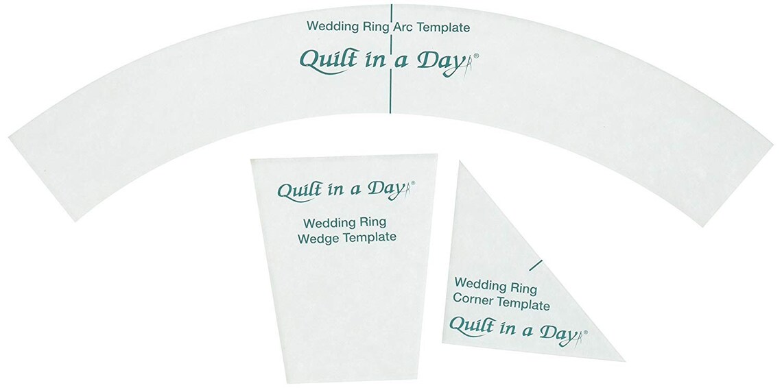Wedding Ring Template Set by Quilt in a Day - Etsy