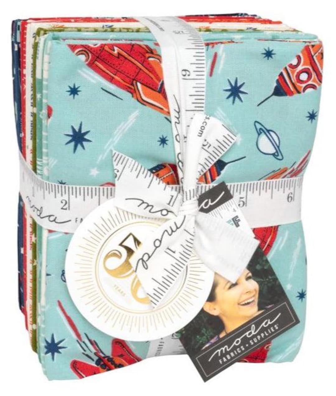 NEW! 321 Blast off Fat Quarter Bundle by Stacy Iest Hsu for Moda ...