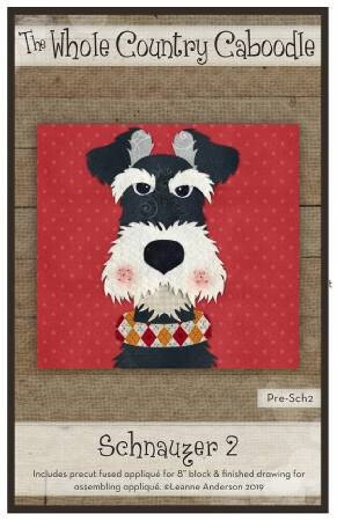Schnauzer 2 Precut Fused Applique Pack Quilt Kit, Get Started as Soon ...