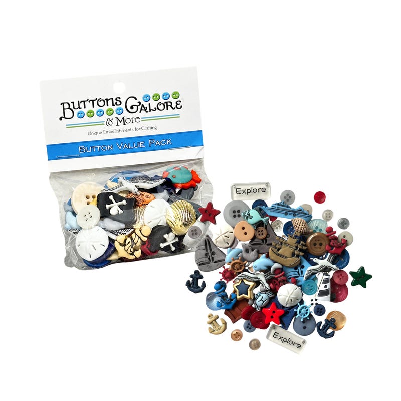 Beach Theme Buttons - Etsy