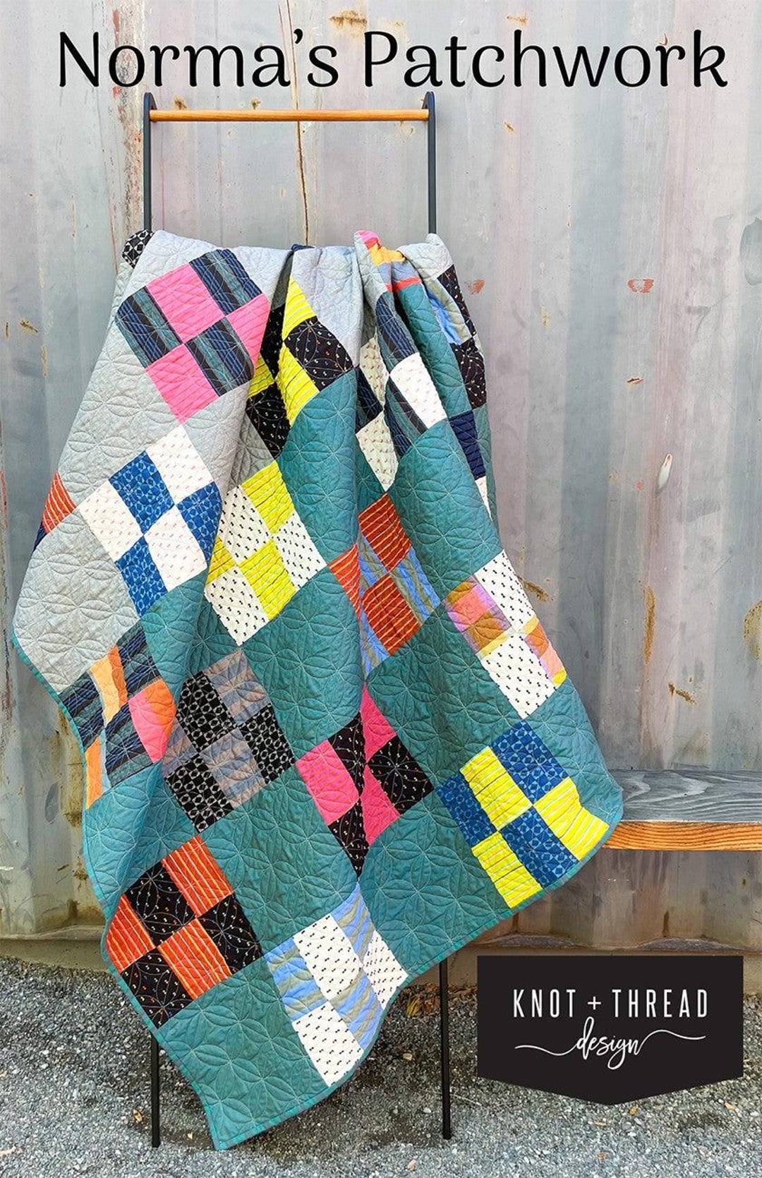 Norma's Patchwork Quilt Pattern by Kaitlyn Howell - Modern Layer Cake ...