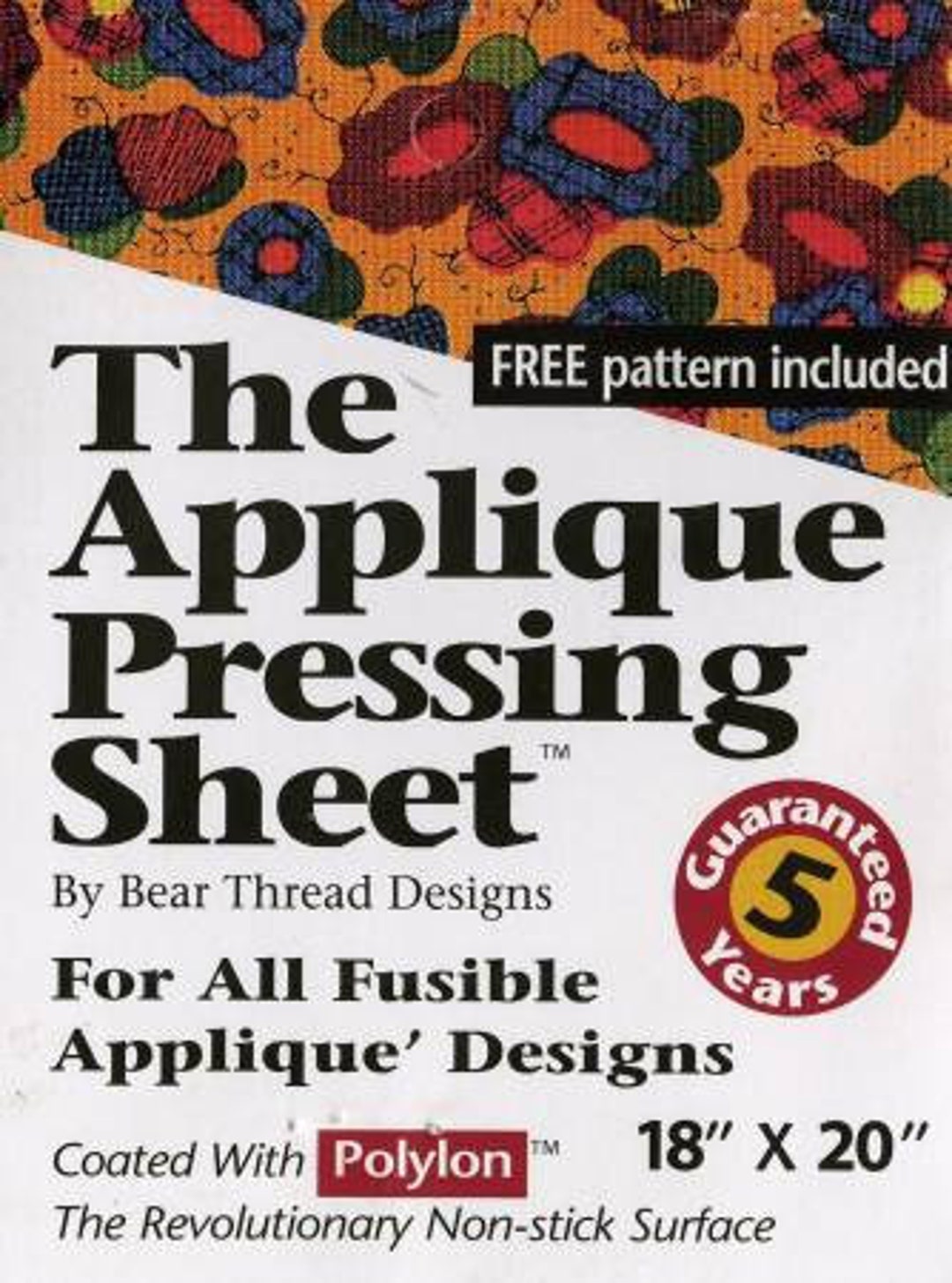 Applique Pressing Sheets by Bear Thread Designs 18 X - Etsy