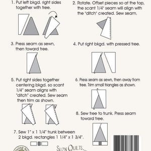 Tiny Tree Template Set by Suzn Quilts - Acrylic Template Set to Make ...