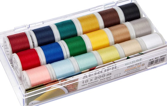Aerofil Thread 18 Spool Gift Box Set for Quilting is 100% - Etsy