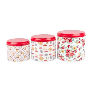 Lori Holt Cook Book Kitchen Canister Tins - Etsy