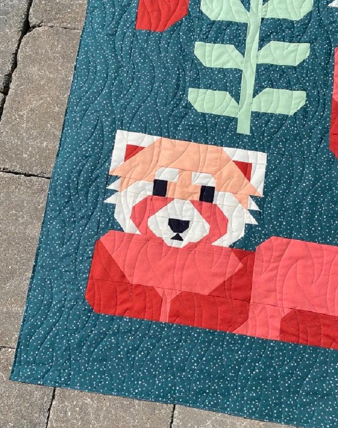 Red Pandas Quilt Pattern by Art East Quilting Co - Traditionally Pieced ...
