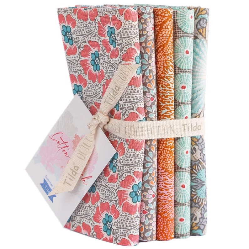Tilda Cotton Beach Fat Quarters Beach Shells Blenders Fat - Etsy