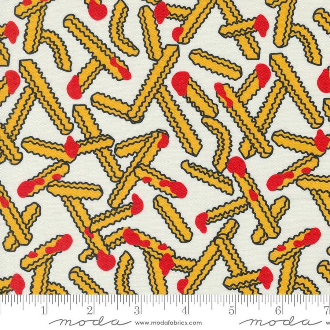 Snack Shack by Crystal Manning for Moda Fabrics - French Fries - Cream ...
