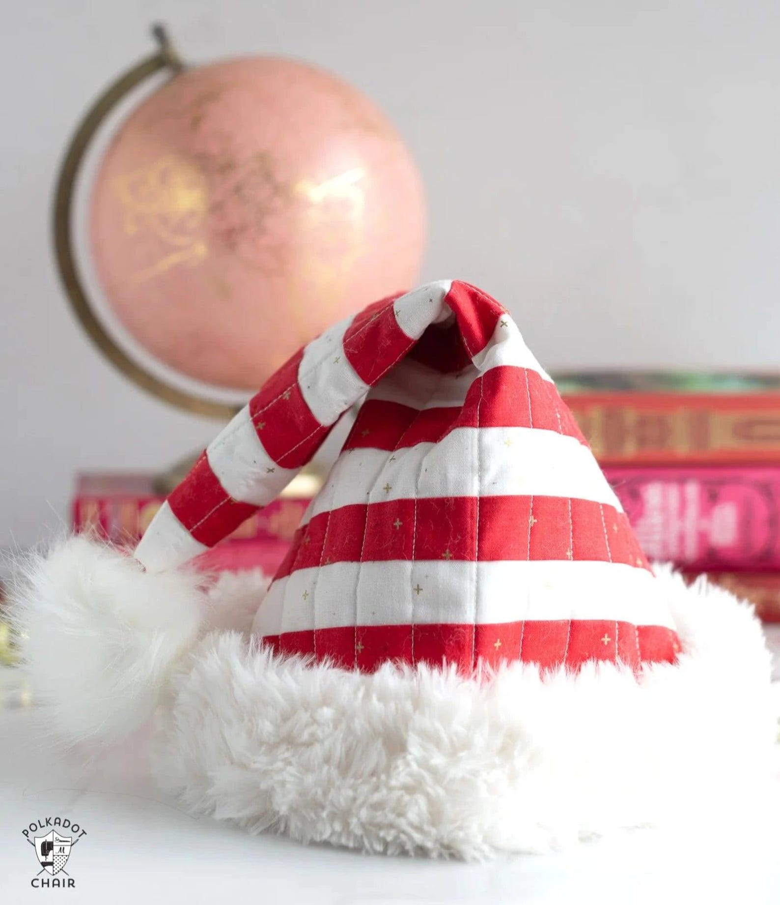 Snowbound Quilted Santa Hat Pattern by Melissa Mortenson, DIY Santa ...