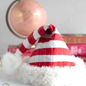 Snowbound Quilted Santa Hat Pattern by Melissa Mortenson, DIY Santa ...