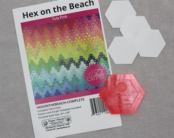 Tula Pink Hex on the Beach Pattern Piece Pack and Acrylic Template ...