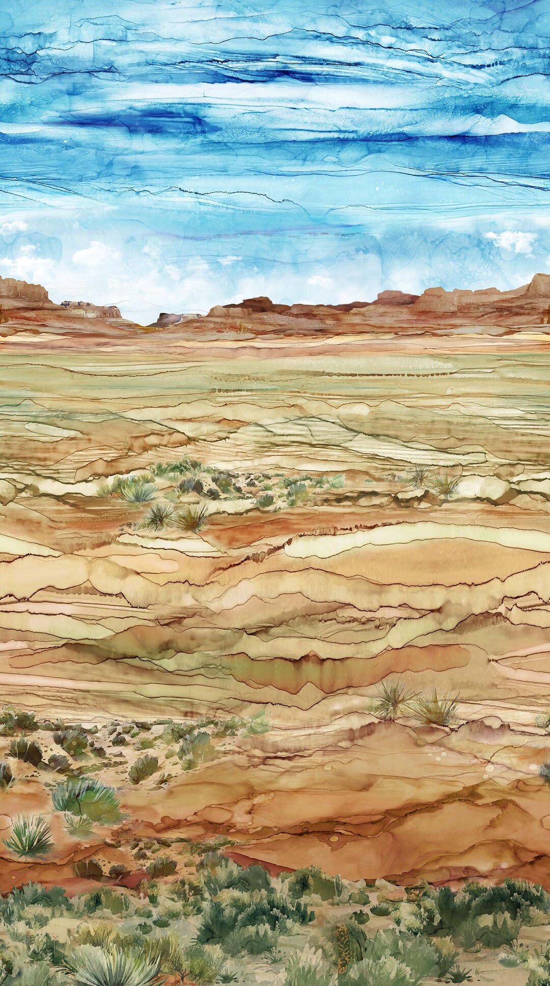 Desert Ombre - Rust Multi - Running Yardage - the Great Outdoors ...