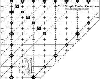 Mini SIMPLE FOLDED CORNERS Ruler by Doug Leko for Antler Quilt Designs ...