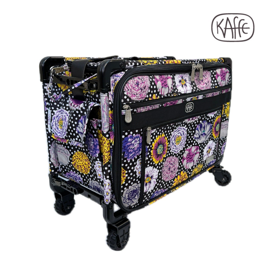 Kaffe Fassett Big Bloom Tutto Trolley, Lg & XL, Purple Floral Tutto ...
