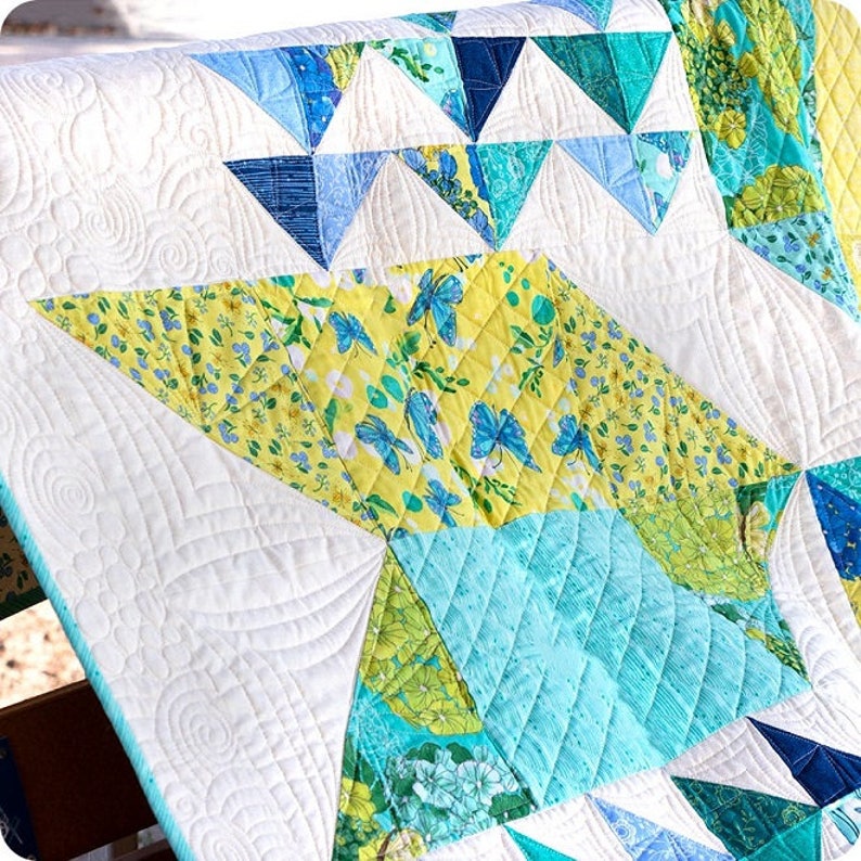 Wind Drifter Quilt Pattern by Robin Pickens Quilt in a Day - Etsy