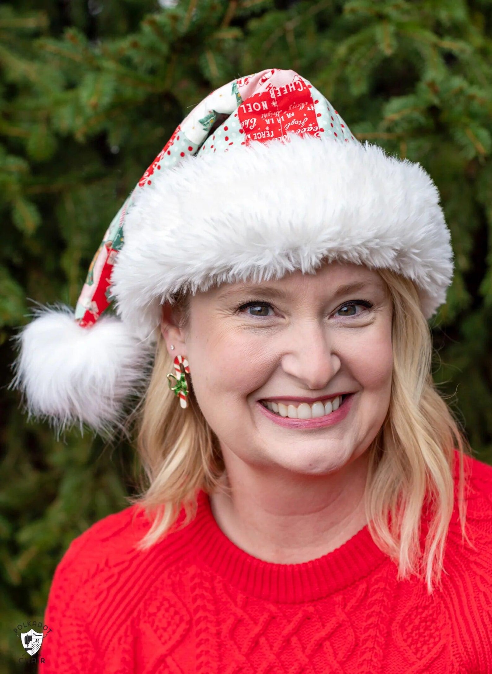 Snowbound Quilted Santa Hat Pattern by Melissa Mortenson, DIY Santa ...