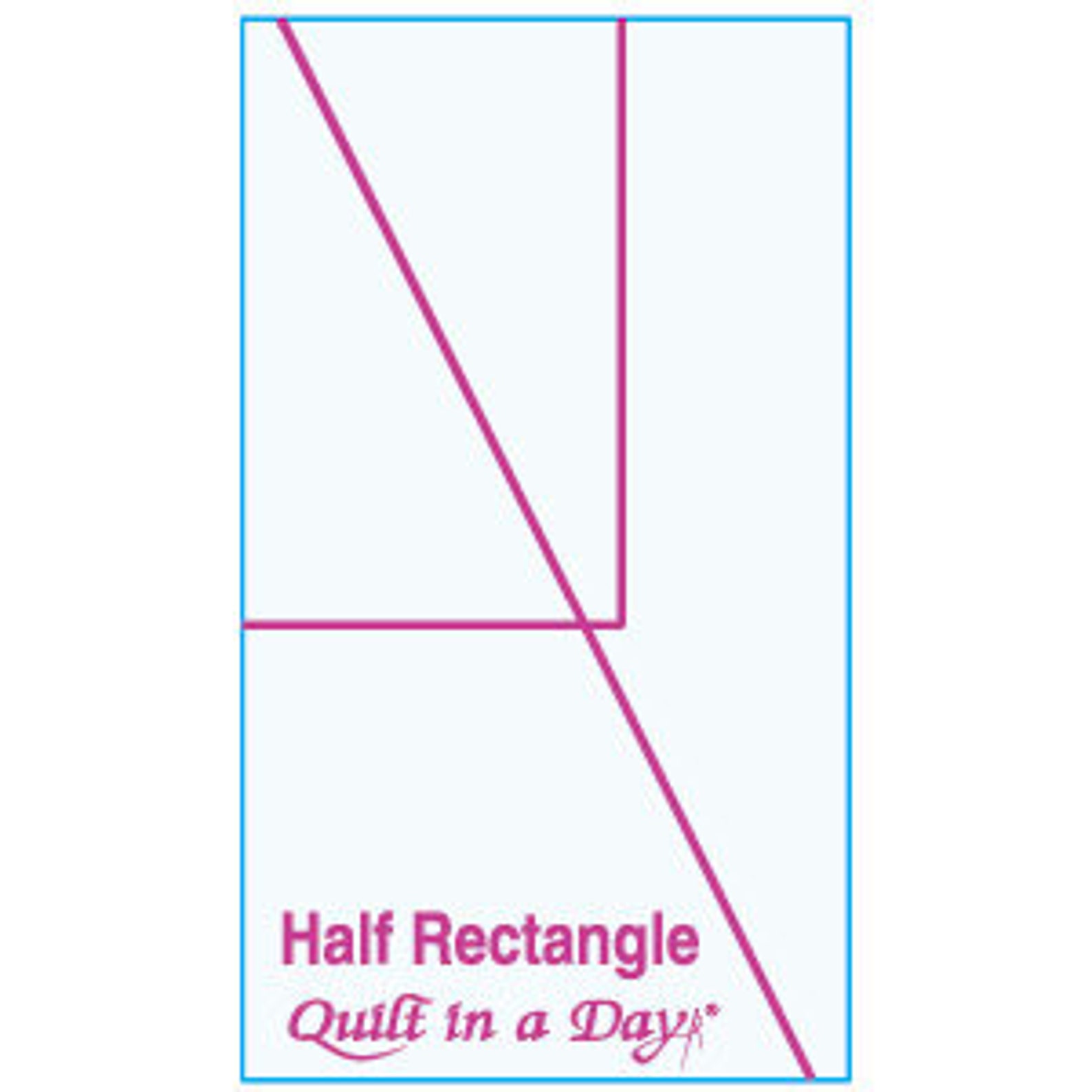 Half Rectangle Template by Quilt in a Day - Etsy