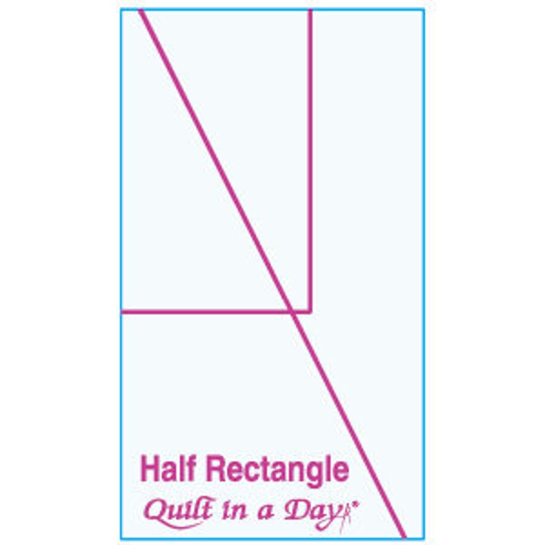 Half Rectangle Template by Quilt in a Day - Etsy