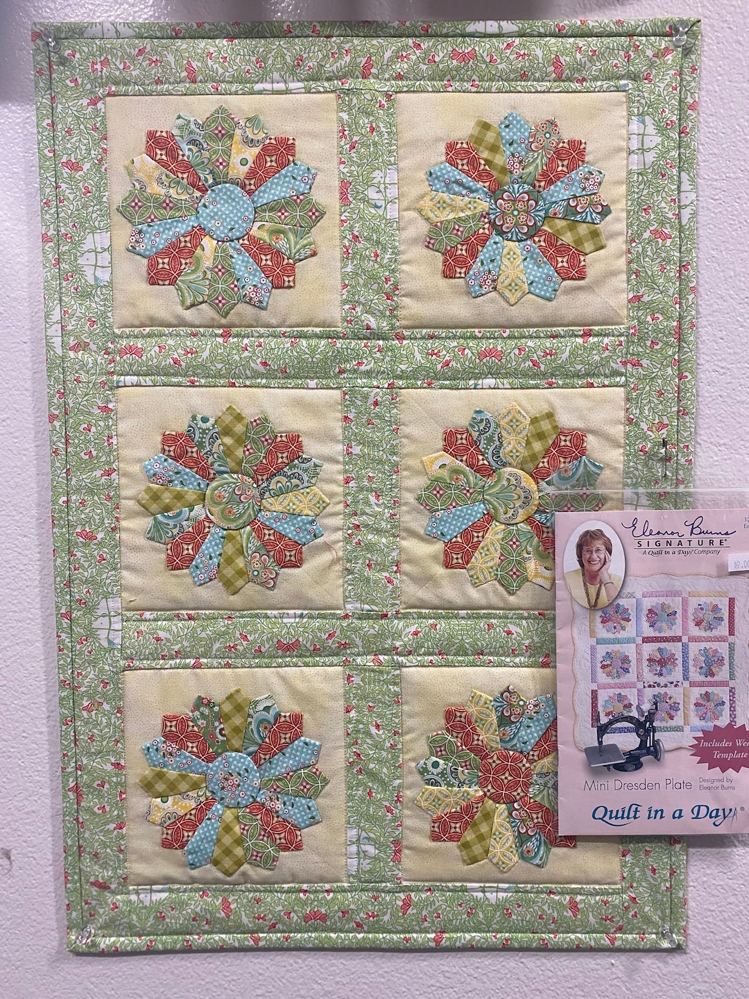 Mini Dresden Plate Pattern and Template 1280 Quilt in a Day Eleanor ...