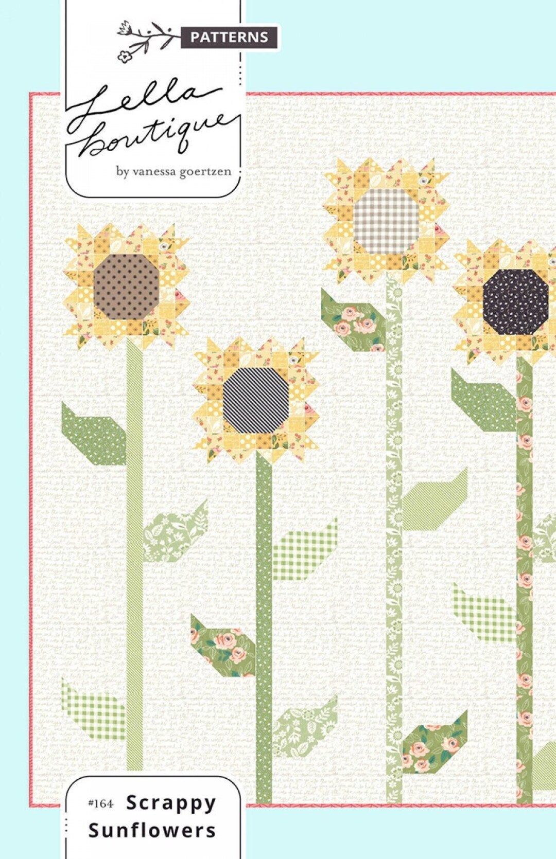 Scrappy Sunflowers Quilt Pattern by Vanessa Goertzen for Lella Boutique ...