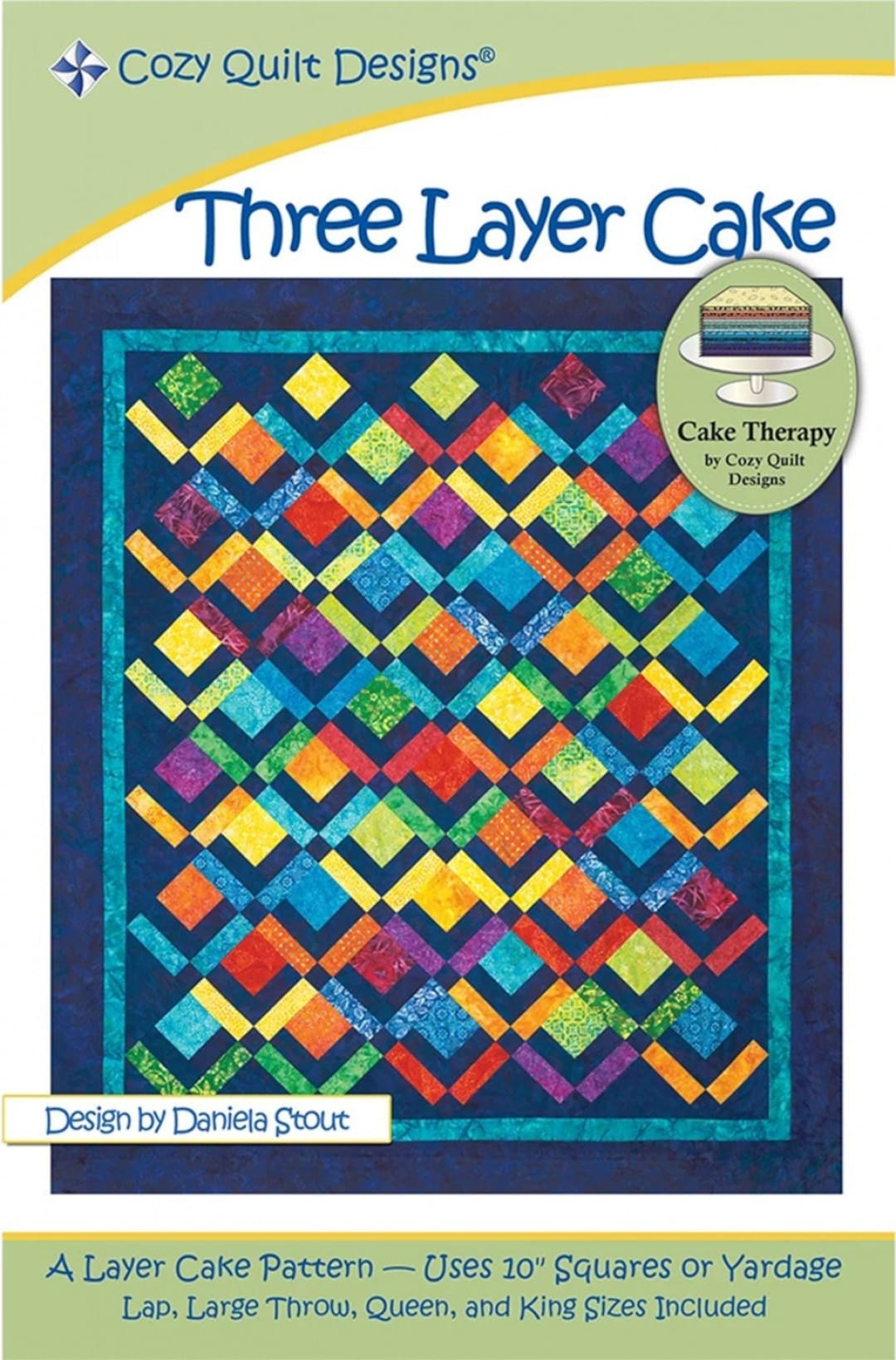 Three Layer Cake Quilt Pattern by Cozy Quilt Designs - Etsy