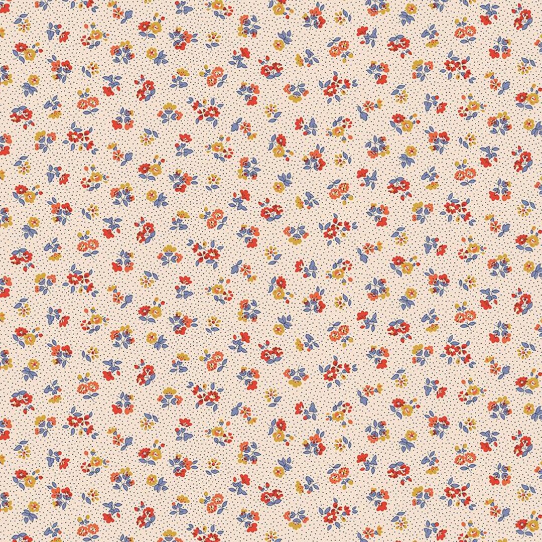 Flora Beatrice - A - Primary Multi - Floral Nostalgia for Riley Blake ...