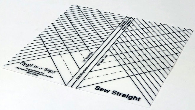 Sew Straight Ruler, All Quilt in a Day Templates, Sewing Guide ...