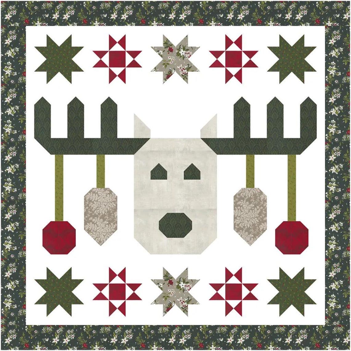 Deerly Loved Quilt Pattern by Coriander Quilts, Christmas Reindeer ...