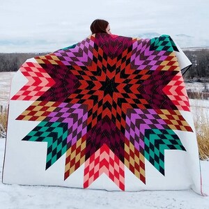Big Sky Star Quilt Pattern by Plains & Pine - Etsy