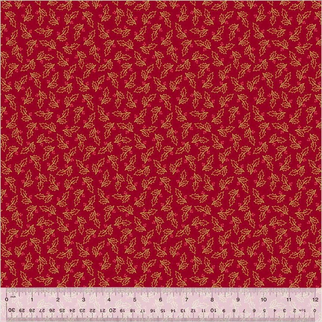 Holly - Dark Red/gold - Holiday Twinkle by Whistler Studios for WINDHAM ...