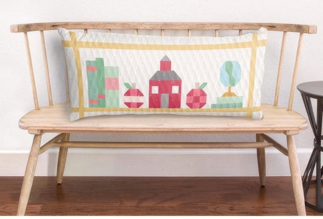Riley Blake September Bench Pillow Quilt Kit School is in Season ...
