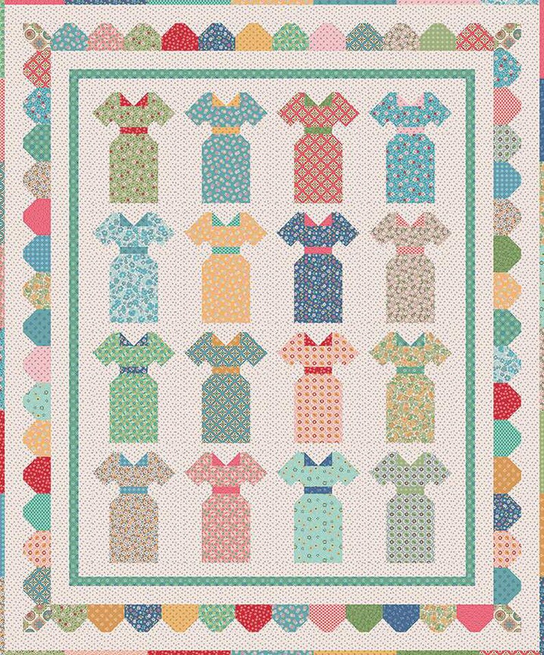 Millie's Dresses Quilt Pattern by Lori Holt It's Sew Emma - Etsy