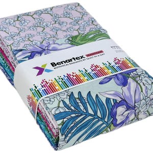 Botanical Radiants by Quilt in a Day for Benartex Traditions Fabric Fat ...