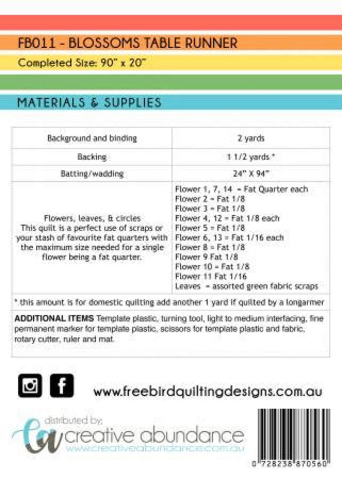 Blossoms Table Runner Patterns is a Super Cute Appliqué Floral - Etsy