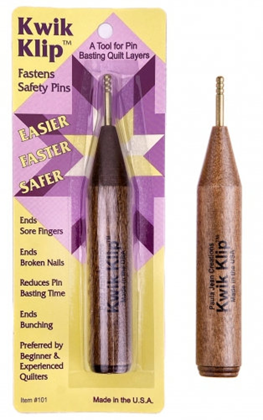 Kwik Klip Brass Tip Helps Fasten Safety Pins Easier, Faster and It's ...