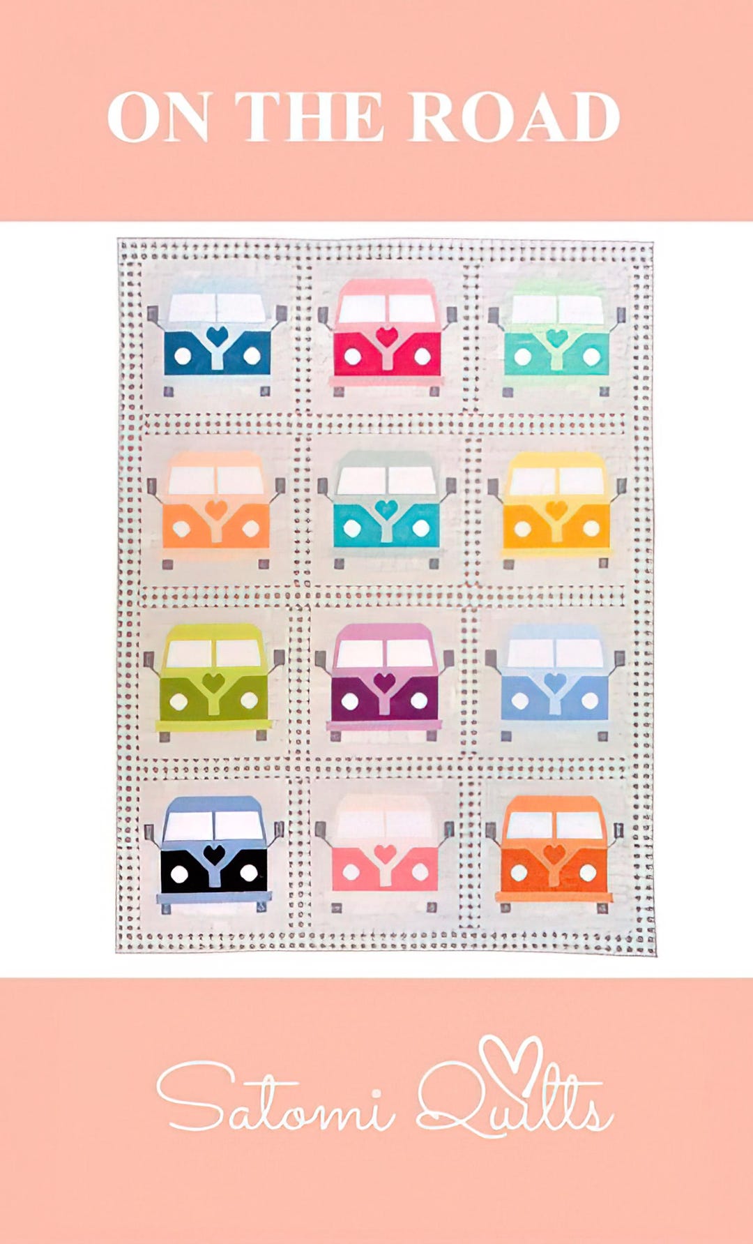 On the Road Quilt Pattern by Satomi Quilts, Fun Volkswagen Van / Bus ...