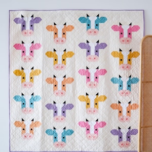 Annabelle Quilt Pattern by Cotton and Joy, Cow Quilt Pattern, Confident ...