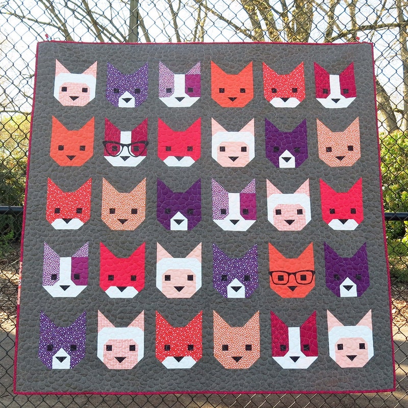 Patchwork Cats - Etsy