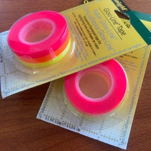 Omnigrid Glow-line Tape, Transparent Fluorescent Tape for Highlighting ...