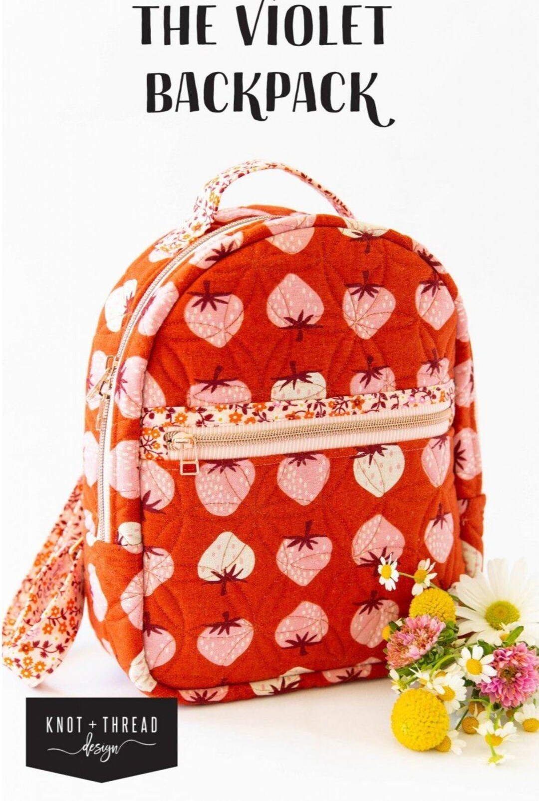 The Violet Backpack Pattern by Kaitlyn Howell, Quilted DIY Backpack ...
