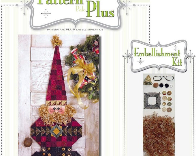 Happy Hollow Designs Roly Poly Santa Pattern Pak Plus Embellishments - Etsy