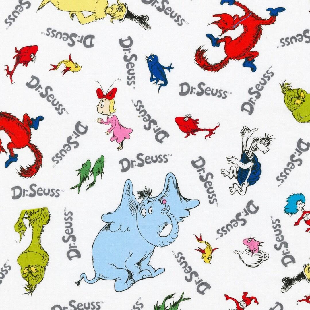 Tossed Characters & Words - White- Celebrate Seuss! by Dr. Seuss Enter ...