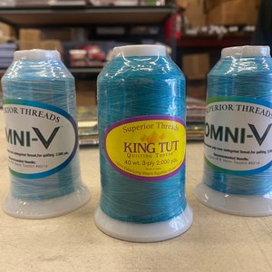 Blue Variegated Thread Sold Separately, Cotton Variegated Blue Thread ...