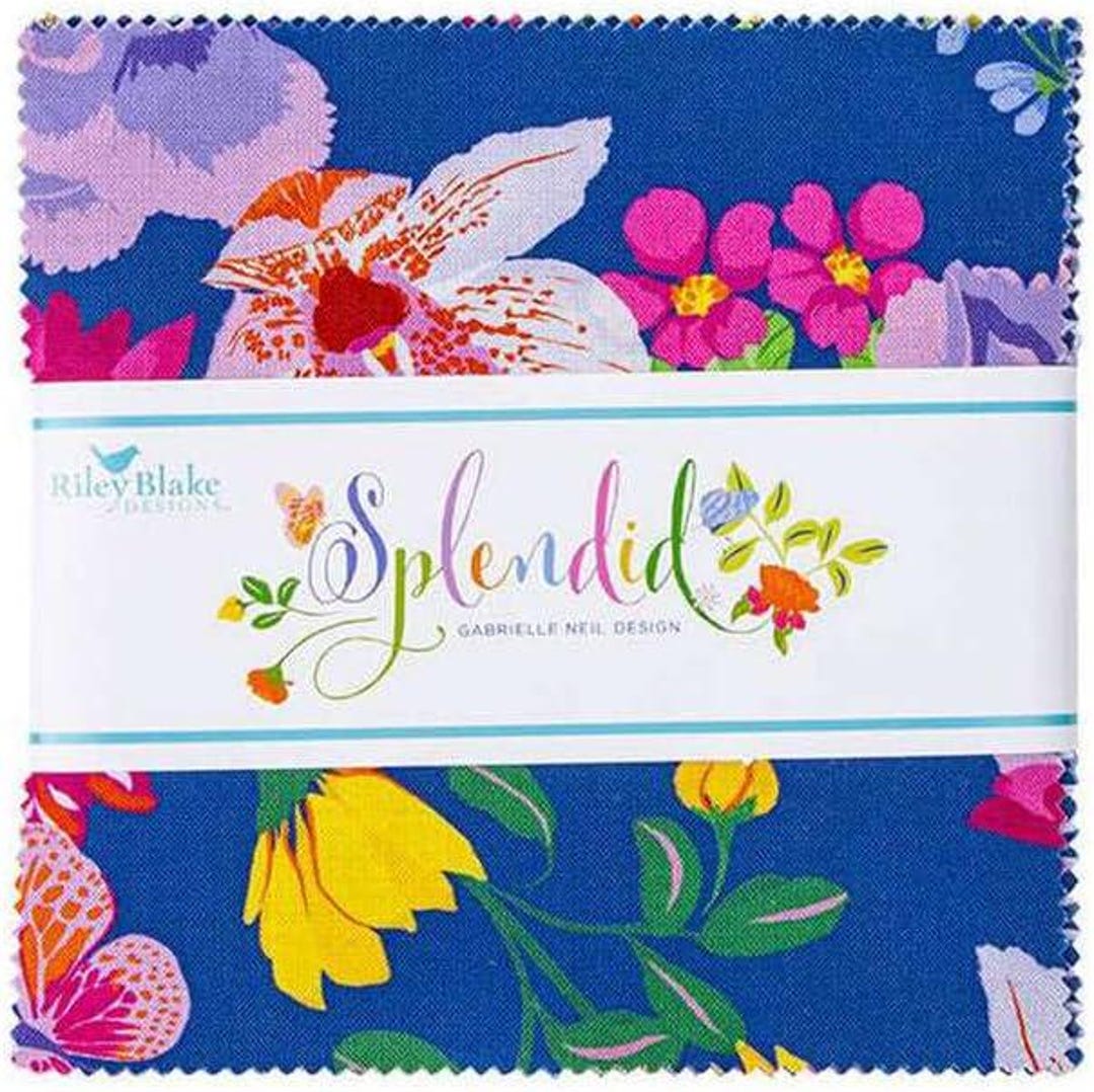 Riley Blake Splendid 5 Inch Stacker by Gabrielle Neil Bright Modern ...