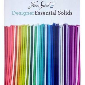 Free Spirit - Designer Essential Solids - Swatch Card - Etsy
